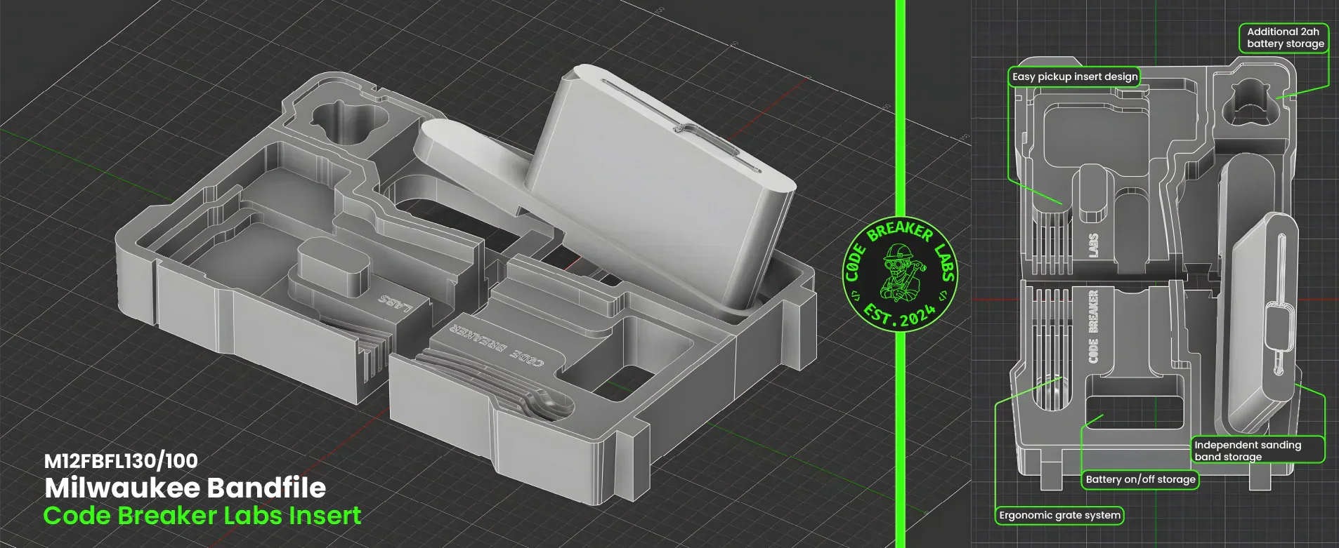 M12 Bandfile PACKOUT Insert – Behind the Design | CBL – Code Breaker Labs