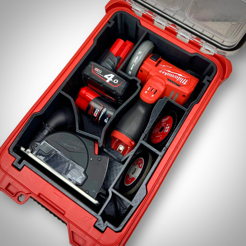 M12 Cut Off Tool PACKOUT™ Insert – Milwaukee Organizer – Code Breaker Labs