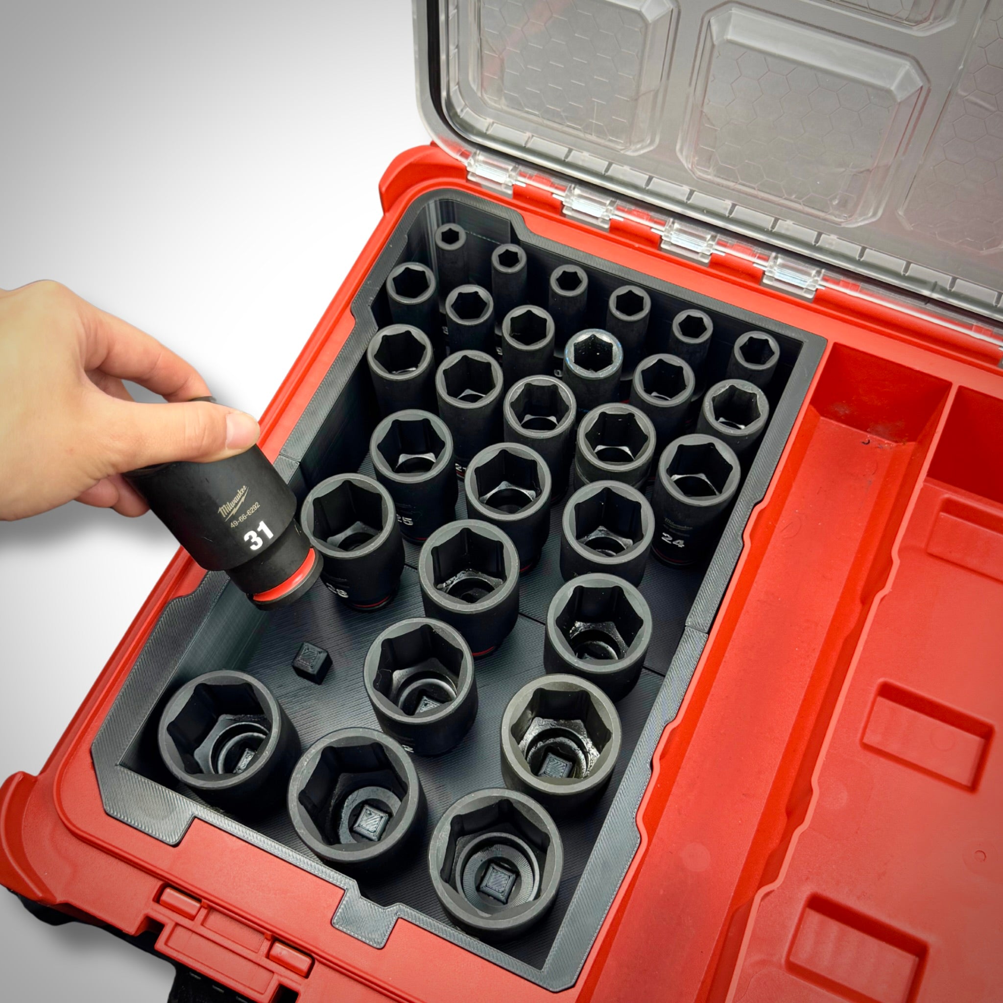 Deep Impact Socket Insert for Milwaukee PACKOUT™ Box – Code Breaker Labs