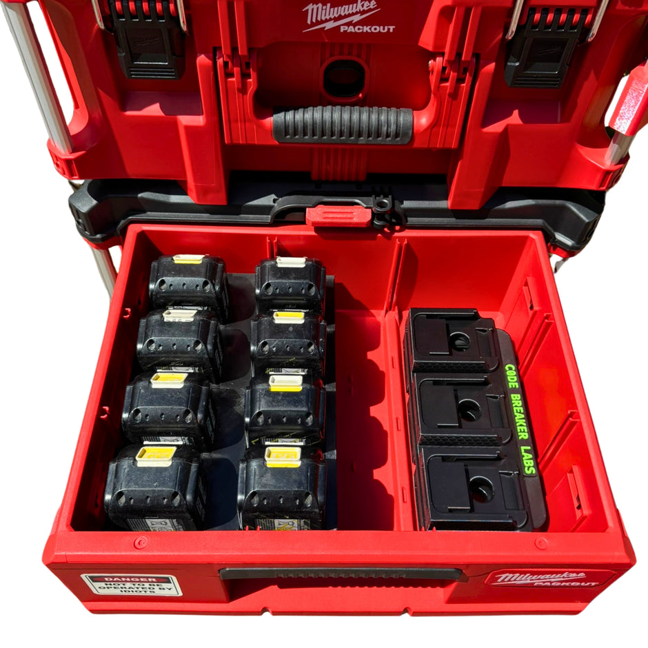 Battery & Charging Organizers for the Milwaukee PACKOUT™ – Code Breaker ...