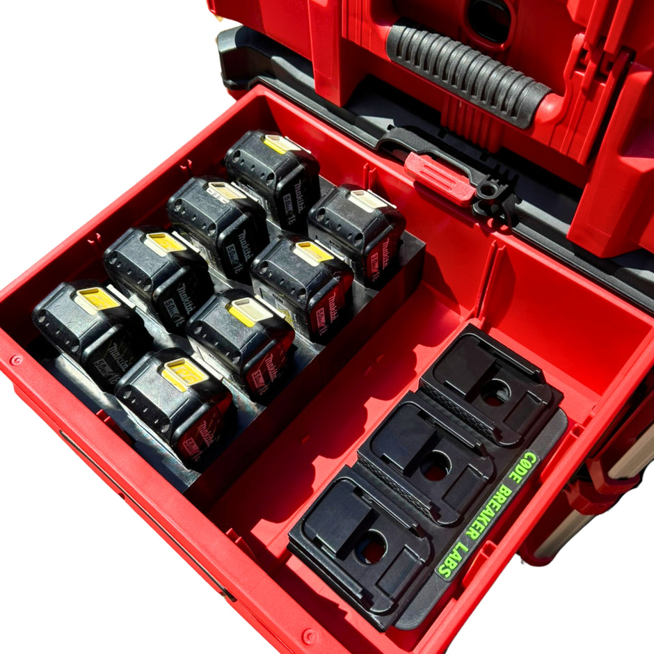 Battery & Charging Organizers for the Milwaukee PACKOUT™ – Code Breaker ...